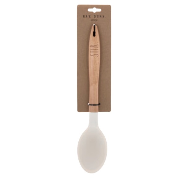 Rae Dunn | Kitchen | Rae Dunn Stir Engraved White Spoon Nwt Wooden ...